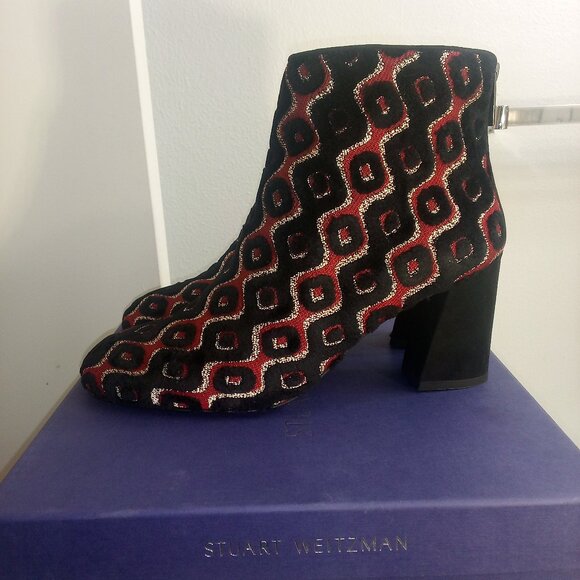 Stuart Weitzman | Shoes | Stuart Weitzman Bacarislope Ankle Boot Rosso ...